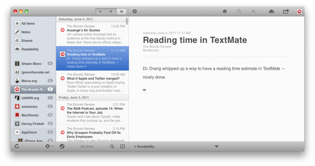 App Review: Reeder – Lantean